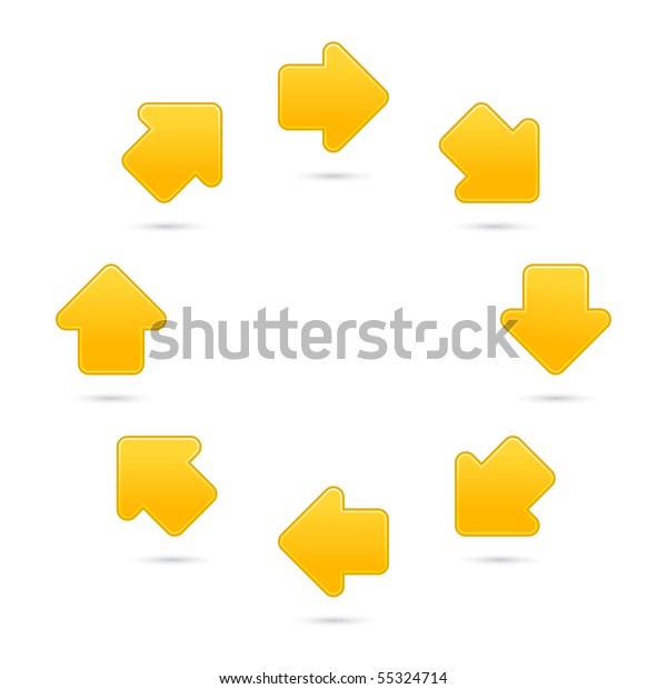 Yellow Processing Sign Web 20 Internet Stock Vector (Royalty Free ...