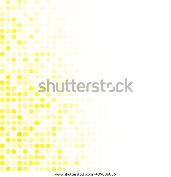 Yellow Random Dots Background Creative Design Stock Vector (Royalty ...