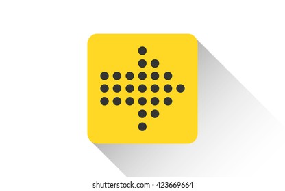 Yellow Right Arrow Icon Stock Vector (Royalty Free) 423669664 ...