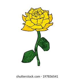 Yellow Rose Cartoon Stock Vector (Royalty Free) 197836541 | Shutterstock