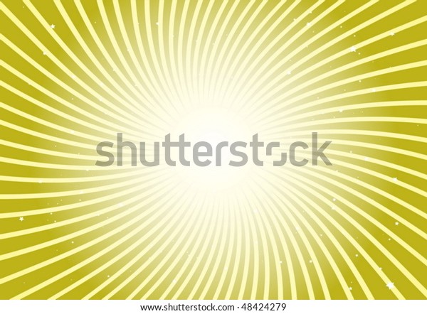 Yellow Round Background Stars Stock Vector (Royalty Free) 48424279