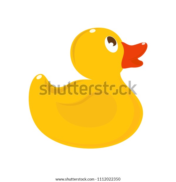 Yellow Rubber Duck Vector Illustration Series Stock Vector (Royalty ...