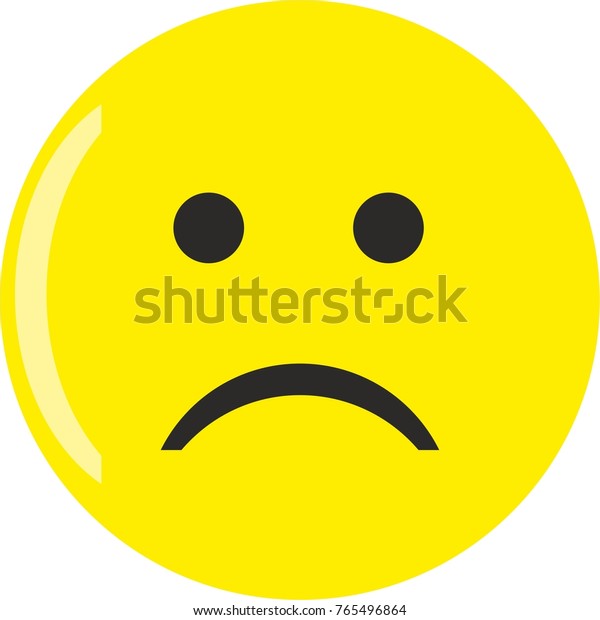 Yellow Sad Emoji Stock Vector (Royalty Free) 765496864 | Shutterstock
