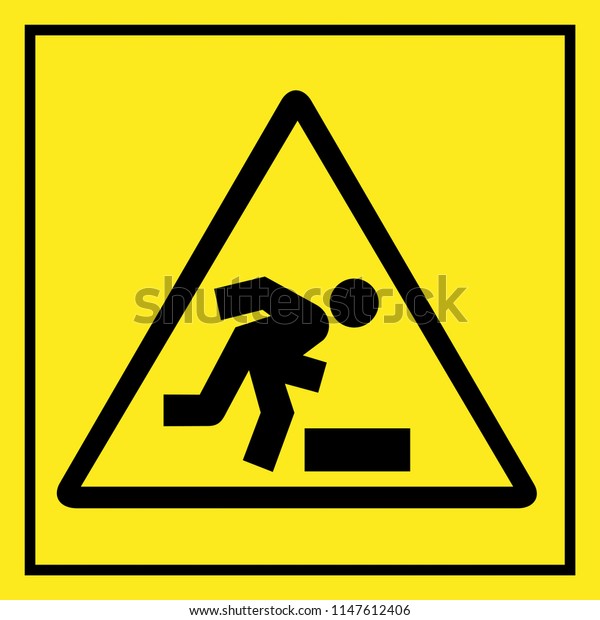 Yellow Safety Sign Stock Vector (Royalty Free) 1147612406
