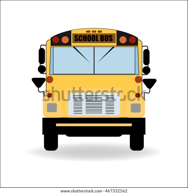 Yellow School Bus Vector Illustration Stock Vector (Royalty Free ...