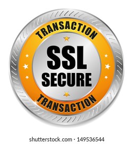 Yellow Secure Transaction Seal Stock Vector (Royalty Free) 149536544 ...