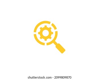 Yellow Settings Icon Black Settings Icon Stock Vector (Royalty Free ...