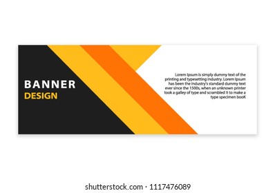 Yellow Shape Banner Design Background Stock Vector (Royalty Free ...