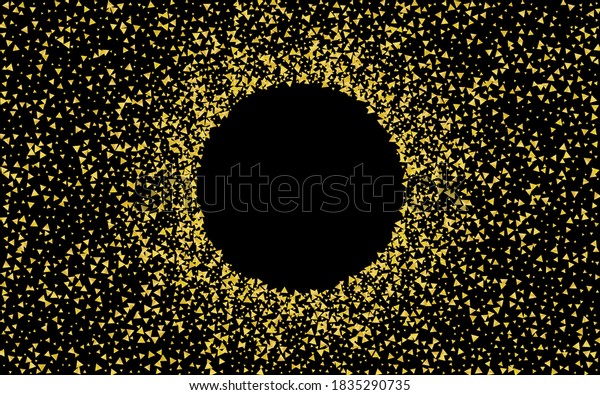 Yellow Shards Happy Vector Black Background Stock Vector (Royalty Free ...