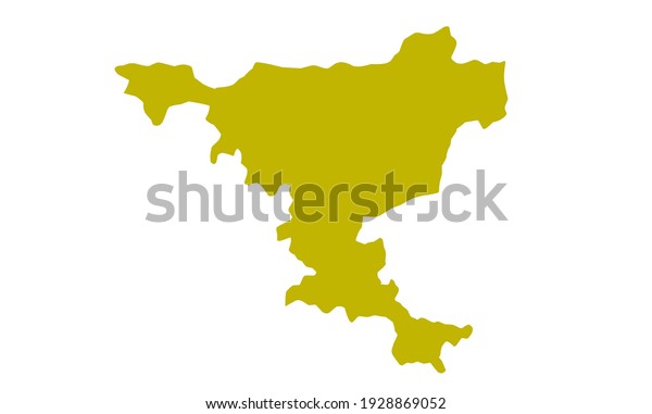 Yellow Silhouette Map State Jigawa Northern Stock Vector (Royalty Free ...