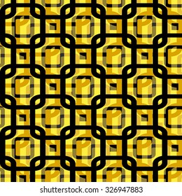 Yellow Squares Texture Seamless Pattern Background Stock Vector ...