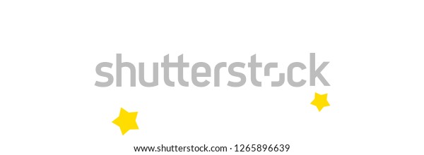 Yellow Stars Background Vector Banner Useful Stock Vector (Royalty Free ...