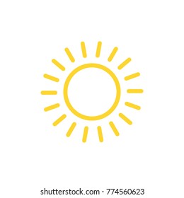 Yellow Sun Symbol: vector de stock (libre de regalías) 774560623 ...