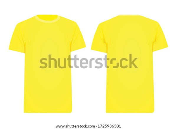 Yellow T Shirt Vector Illustration Stock Vector (Royalty Free) 1725936301