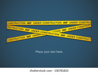 1,735 Under construction ribbon Images, Stock Photos & Vectors ...