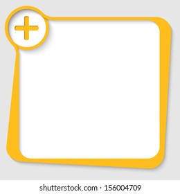 Vector Box Text Yellow Plus Sign Stock Vector (Royalty Free) 175275377 ...