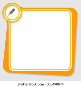 Yellow Text Box Square Brackets: stockvector (rechtenvrij) 153101948 ...