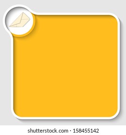 Yellow Text Frame Envelope: เวกเตอร์สต็อก (ปลอดค่าลิขสิทธิ์) 158455142 ...