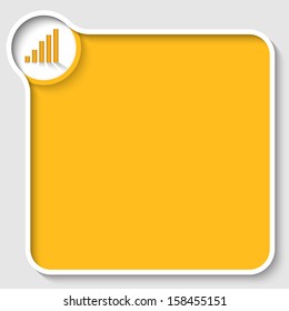Yellow Text Frame Graph Stock Vector (Royalty Free) 158455151 ...