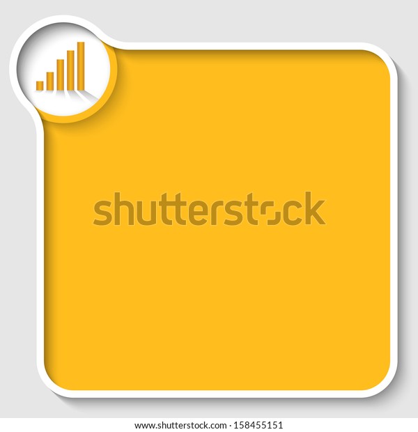 Yellow Text Frame Graph Stock Vector (Royalty Free) 158455151 ...