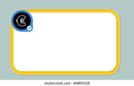 Yellow Text Frame Your Text Euro Stock Vector (Royalty Free) 498892528 ...