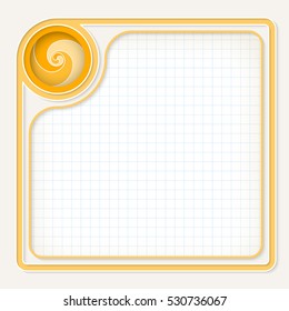 Yellow Text Frame Your Text Graph Stock Vector (Royalty Free) 530736067 ...