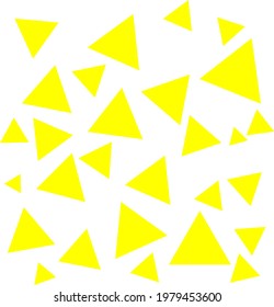 Yellow Triangle Background On White Paper Stock Vector (Royalty Free ...