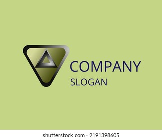 Yellow Triangle Logo Elegant Design Yellow Stock Vector (Royalty Free ...