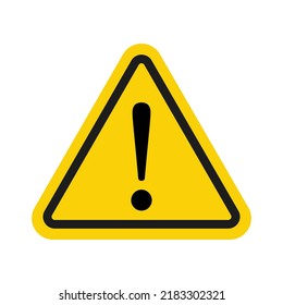 Yellow Trigon Warning About Danger Exclamation Stock Vector (Royalty ...