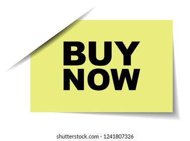 Yellow Vector Banner Buy Now Stock Vector (Royalty Free) 1241807326 ...