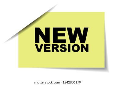 Yellow Vector Banner New Version Stock Vector (Royalty Free) 1242806179 ...