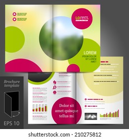 Yellow Vector Brochure Template Design Purple: Vector có sẵn (miễn phí ...