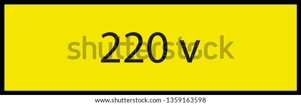 Yellow Voltage Sign Stock Vector (Royalty Free) 1359163598 | Shutterstock