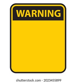 Yellow Warning Sign Label Stock Vector (Royalty Free) 2023455899 ...