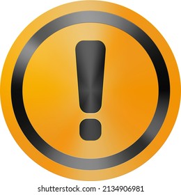 Yellow Warning Sign Vector Illustration Stock Vector (Royalty Free ...