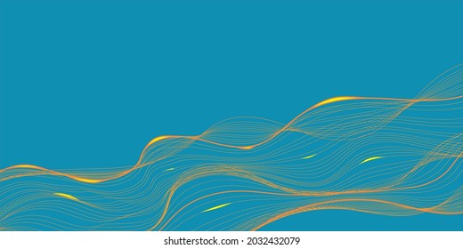 Yellow Wave Graphic Background Vector Graphics Stock Vector (Royalty ...