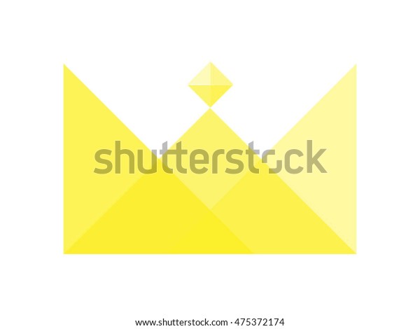 Yellow_crown_icons_vector_illustration Stock Vector (Royalty Free ...