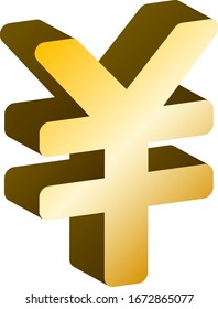 Yen Mark Isolated Vector Illustration Stock Vector (Royalty Free ...