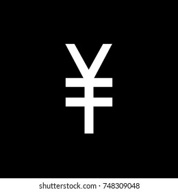 Yen Sign Black Background Vector Stock Vector (Royalty Free) 748309048 ...