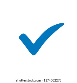 Yes Check Icon Flat Style Design Stock Vector (Royalty Free) 1174082278 ...