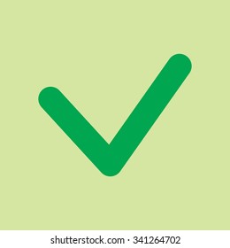 Yes Icon Vector Illustration Flat Design Stock Vector (Royalty Free ...