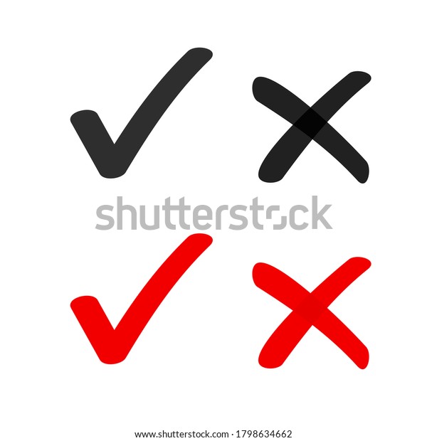 Yes No Check Box List Marker Stock Vector (Royalty Free) 1798634662 ...
