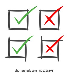 Yes No Check List Box Stock Vector (Royalty Free) 501728395 | Shutterstock