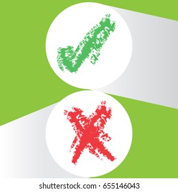 Yes No Concept True False Concept: vector de stock (libre de regalías ...