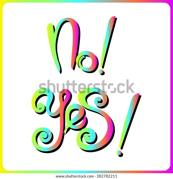 Yes No Hand Drawn Vector Illustration: เวกเตอร์สต็อก (ปลอดค่าลิขสิทธิ์ ...