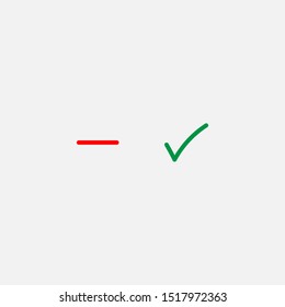 Yes No Icon Checkmark Dash Tests Stock Vector (Royalty Free) 1517972363 ...