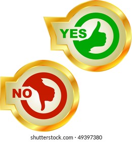 Yes No Icon Vector Beautiful Icon Stock Vector (Royalty Free) 49397380 ...