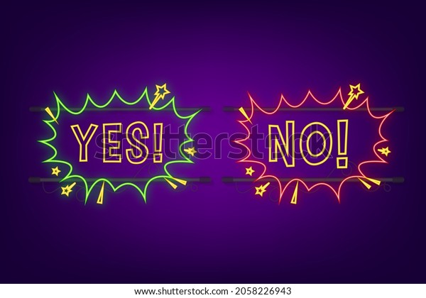 Yes No Speech Bubble Pop Art Stock Vector (Royalty Free) 2058226943 ...
