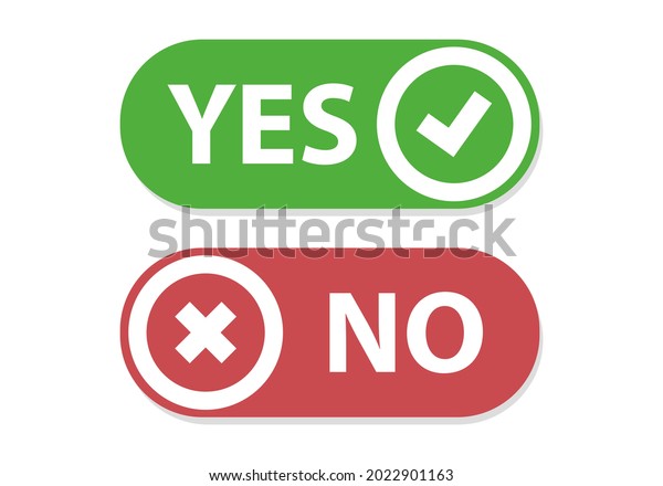 Yes No Switch Buttons Sign Vector Stock Vector (Royalty Free ...