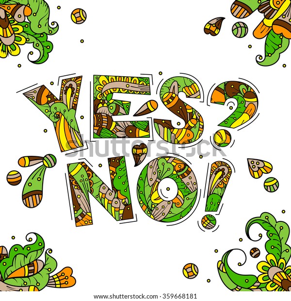 Yes No Text Vector Illustration: เวกเตอร์สต็อก (ปลอดค่าลิขสิทธิ์ ...